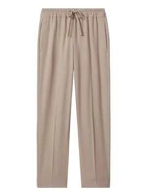 REISS Hailey Tapered Trousers - Brown