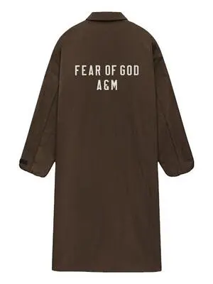 Fear Of God Essentials Textured Nylon Trench - Brown