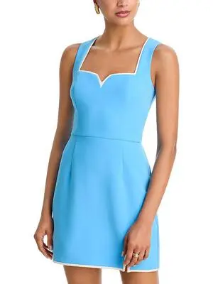 French Connection Azra Twill Dress - Poolside Blue