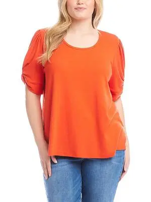 KAREN KANE Twist Sleeve Top