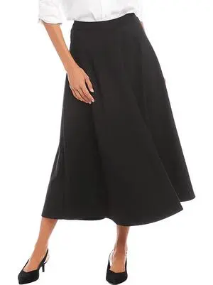 Karen Kane Midi Circle Skirt - Black