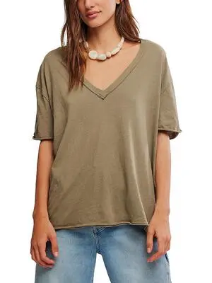 Free People We The Free Nina Tee Olive Stone