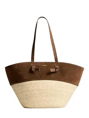 Altuzarra Knot Large Basket Tote - Chocolate