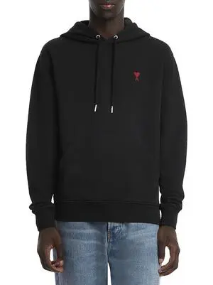 Ami Logo Hoodie - Black