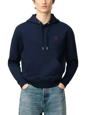 Ami Logo Hoodie - Night Blue