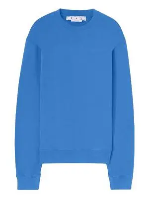 Off-White Diag Tab Slim Crewneck Sweatshirt - Light Blue