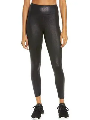 Heroine Sport Marvel Metallic High Waist Leggings - Graphite