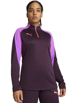 PUMA Quarter-Zip Soccer Top Purple
