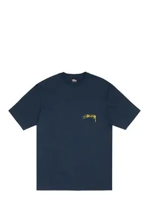 StÜssy Night Lights Tee 'navy - Blue