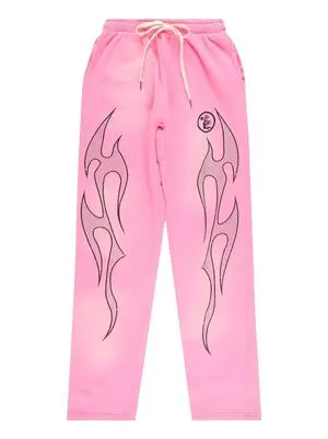HELLSTAR Flame Sweatpants /silver - Pink