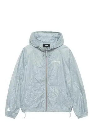 StÜssy Beach Wrinkled Nylon Shell Jacket - Grey