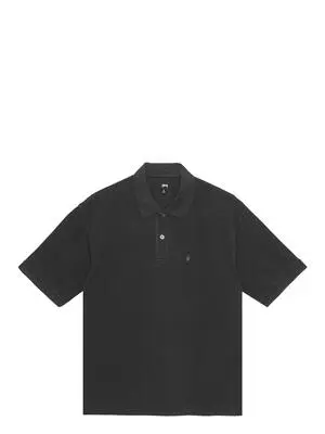 StÜssy Pigment Dyed Pique Polo - Black