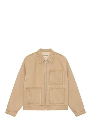 StÜssy Zip Up Work Jacket - Tan