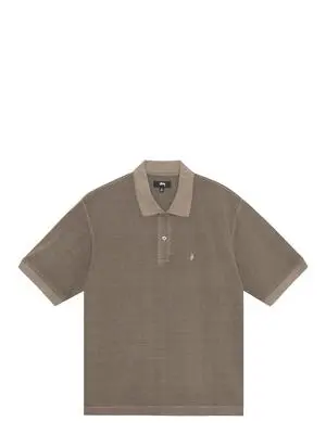 StÜssy Pigment Dyed Pique Polo 'taupe - Brown