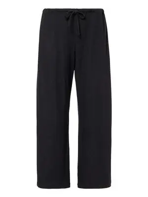LESET Leset Lauren Wide-Leg Jersey Sweatpants