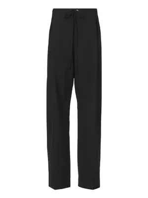 Khaite Trenton Wide-leg Wool Pants - Black