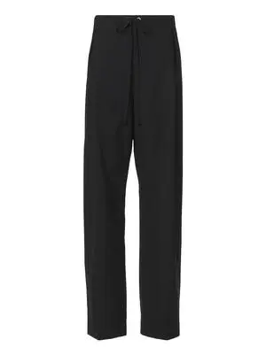 Khaite Trenton Wide-leg Wool Pants - Black