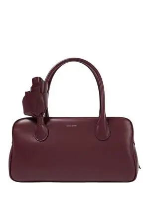 Magda Butrym Brigitte Leather Tote Bag - Burgundy