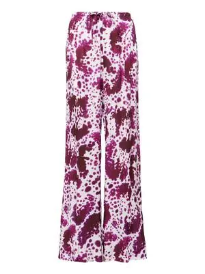 Dries Van Noten Crêpe Straight Leg Trousers - Pink