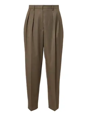 Altuzarra Emmett Virgin Wool Straight Trousers - Green