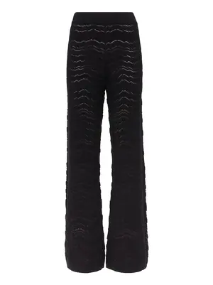 Missoni Zig Zag Straight Leg Pants - Black