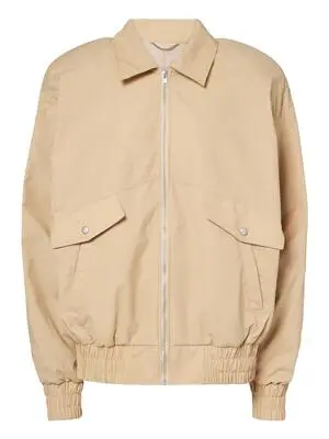 Magda Butrym Oversized Cotton-blend Bomber Jacket - Beige