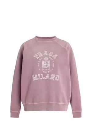 Prada Cotton Fleece Sweatshirt - Pink