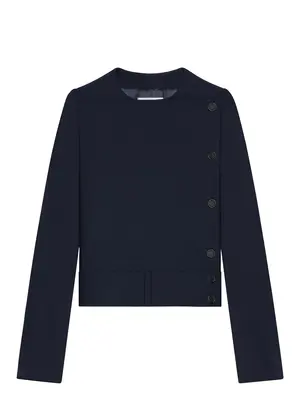 COURREGES Buttoned Tailored Jacket - Blue