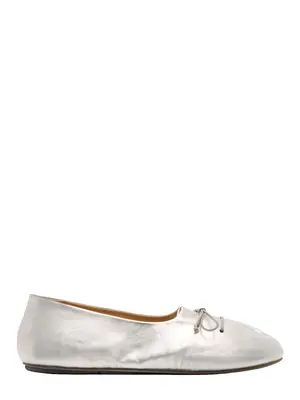 Marsèll Girella Leather Ballet Flats - Grey