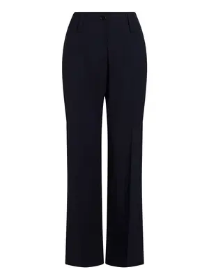 Patou Twill Straight-leg Trousers - Blue