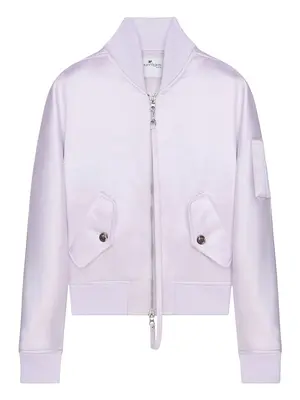 COURREGES Satin Bomber Jacket - Pink