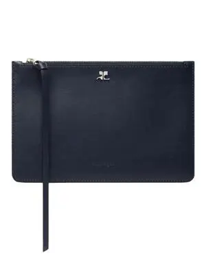 COURREGES Leather Clutch - Blue
