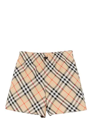 Burberry Check-print Shorts - Neutrals