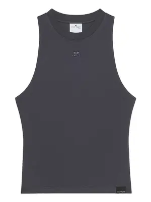 COURREGES Drop-armholes Tank Top - Grey