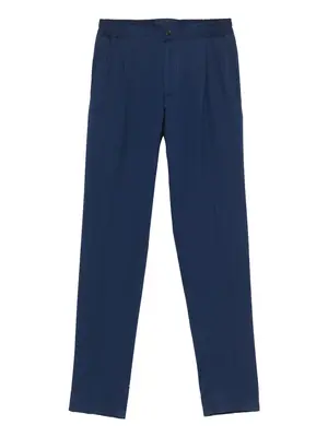 Kiton Tapered-leg Trousers - Blue
