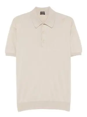 Kiton Knitted Polo Shirt - Neutrals