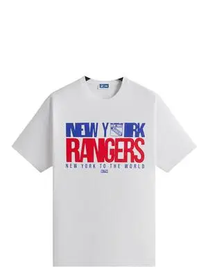 Kith X New York Rangers New York To The World Vintage Tee Shirt - White