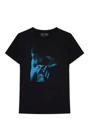 KID CUDI Blue Photo T-shirt - Black