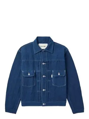 STORY MFG. Tuesday Cotton-canvas Jacket - Blue