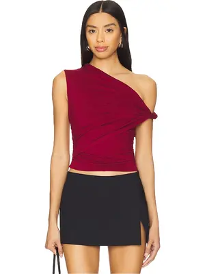 Superdown Alessia Top - Oxblood
