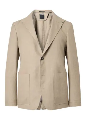 ZEGNA Il Conte Linen And Wool-Blend Jacket