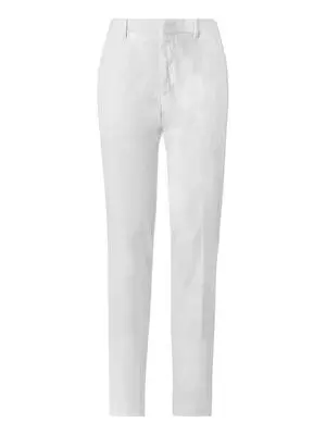 Zegna Easy Straight-leg Garment-dyed Cotton-blend Chinos - White