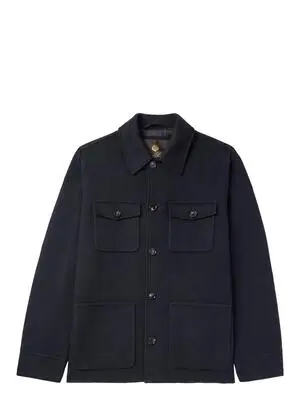 Loro Piana Devis Storm System® Cashmere Overshirt - Blue