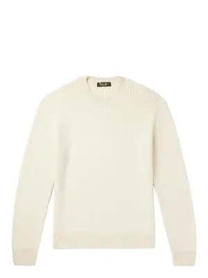 Loro Piana Fobello Ribbed Cashmere Sweater - Neutrals
