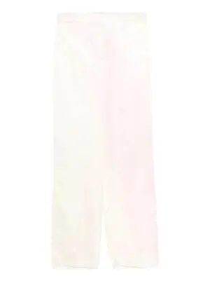 TWINSET Oval T-jacquard Trousers - Neutrals