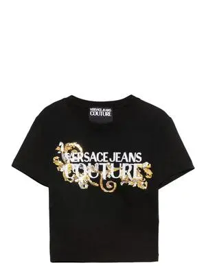 Versace Logo-print T-shirt - Black