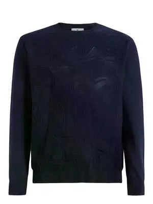Etro Textured Cotton Sweater - Blue