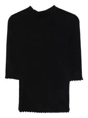 TWINSET Knitted T-shirt - Black