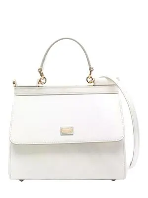 Dolce & Gabbana Medium Sicily Tote Bag - White