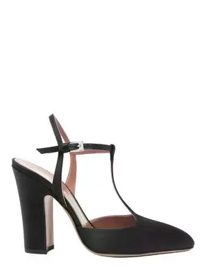 Paris Texas 110mm Satin Pumps - Black